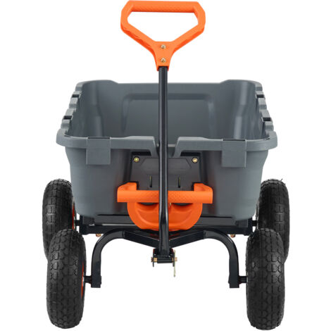 Mophorn Dump Cart - Poly Garden Wagon with Steel Frame, 800 lbs ...