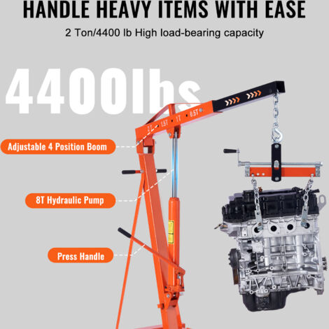 Engine Hoist Cherry Picker 2 Ton Folding Hydraulic Engine Hoist ...