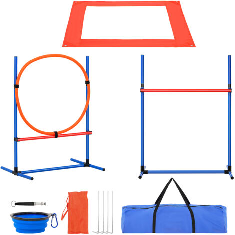Mophorn Dog Agility Training Equipment, 4 PCS Set with Adjustable High ...