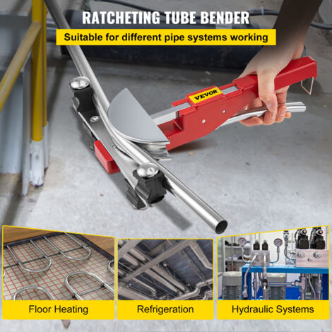 Mophorn Manual Tube Bender Kit, 1/4" to 7/8" Ratcheting Pipe Bender for Copper, Aluminum, Thin ...