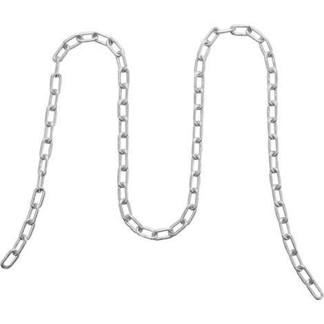 Mophorn Proof Coil Chain, 3/16" x 10', 1100 lbs Safe Working Load, Zinc ...