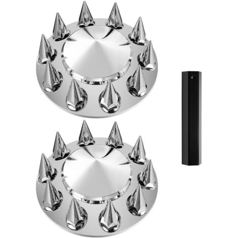 Mophorn Complete Axle Cover Combo Kit for Semi Truck, Front Axle Wheel ...