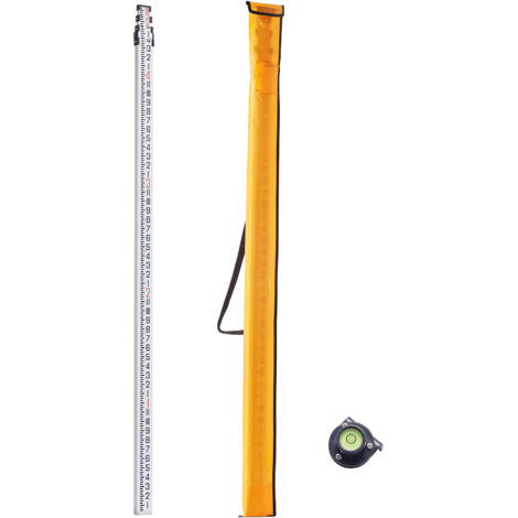 Mophorn Aluminum Grade Rod, 16-Feet 4-Section Telescopic Measuring Rod ...
