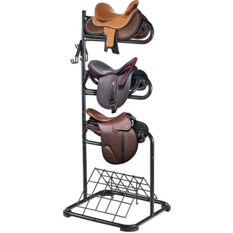 Mophorn Freestanding Saddle Stand, 30 x 30 x 68.5 in, 3 Tiers Saddle ...