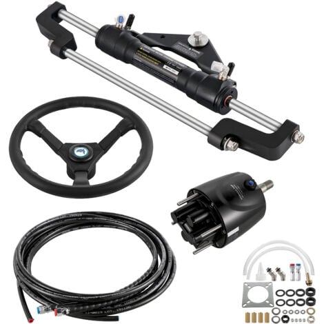 Mophorn Hydraulic Boat Steering Kit, 300HP Capacity, Hydraulic Helm ...