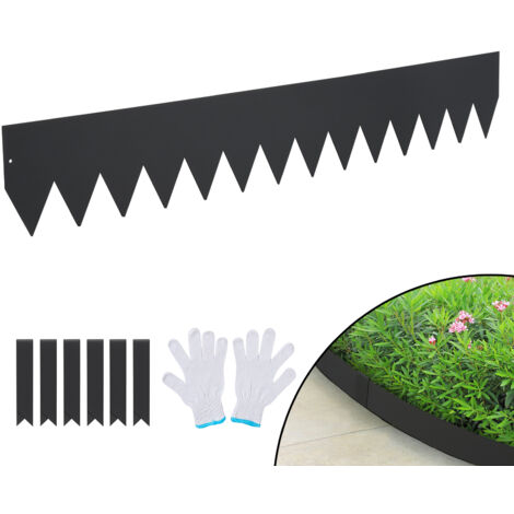 Mophorn Steel Landscape Edging, 4-Pack Metal Garden Borders, 40" L x 6 ...