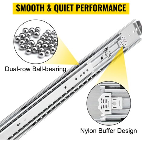 Mophorn Heavy Duty Drawer Slides 60" Locking Ball Bearing Drawer Glides ...
