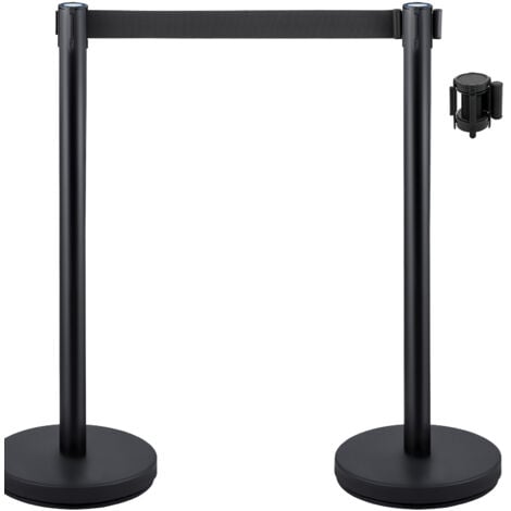 Mophorn 6-Pack Crowd Control Stanchions, Crowd control barriers with 3PCS 6.5FT retractable ...