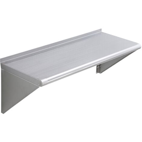 Mophorn 14" x 36" Stainless Steel Shelf, Wall Mounted Floating Shelving ...