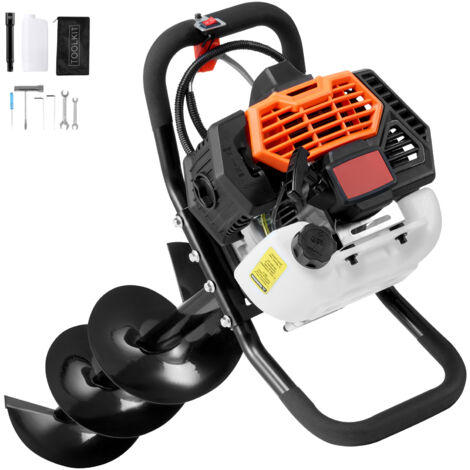 Mophorn Gas Post Hole Digger 52CC 1450W with 8” Drill Bits & 1 ...