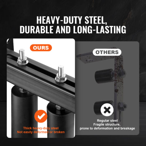 Mophorn Sliding Gate Kit, 6” Rolling Hardware w/ T-Bracket, Adjustable ...