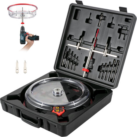 Mophorn Adjustable Hole Saw Cutter Kit, 1-5/8" to 11-13 /16" (40-300 mm ...