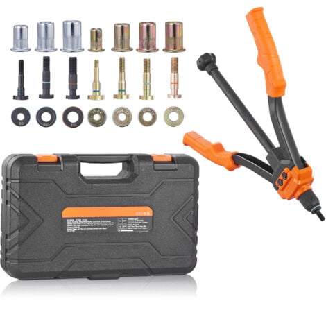 Mophorn Rivet Nut Tool, 14” Rivnut Tool Kit with 7 PCS Metric and SAE ...