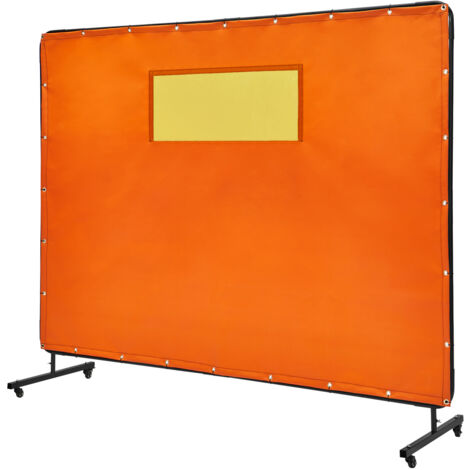 Mophorn Welding Screen with Frame, 6' x 8' Welding Curtain Screens ...