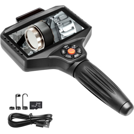 Mophorn Triple Lens Inspection Camera with Light, 5" IPS Screen ...