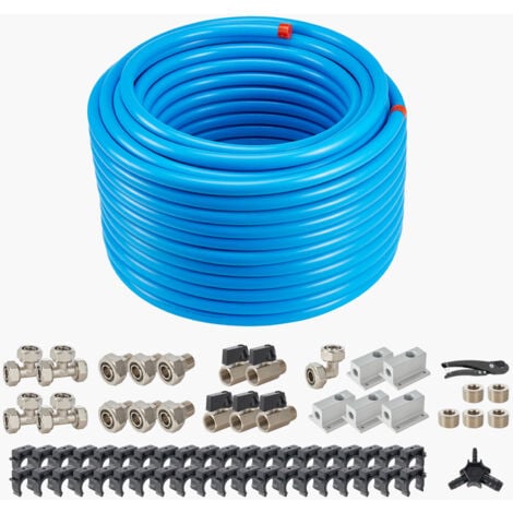 Mophorn Air Compressor Line Kit, 200FT x 3/4" HDPE-Aluminum Compressed ...