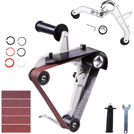 Mophorn Belt Sander Adapter for Angle Grinder, Pipe or Tube Sanding ...