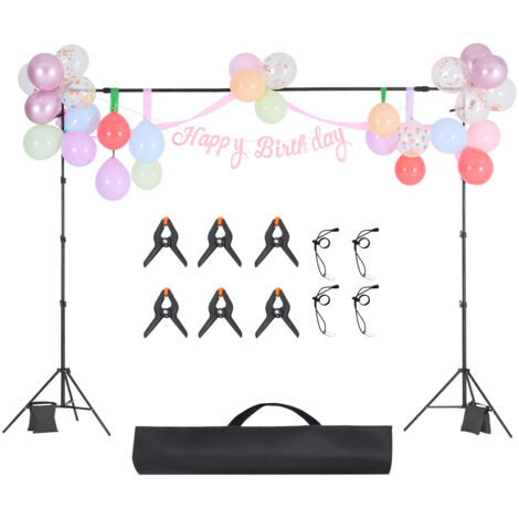 Mophorn 8.5 x 10 ft Adjustable Backdrop Stand, Portable with 2 Tripods ...