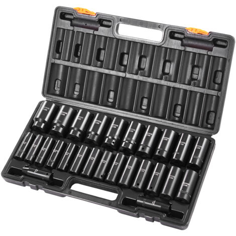 Mophorn Impact Socket Set, 1/2" 26 Piece Impact Sockets, Deep Socket, 6 ...