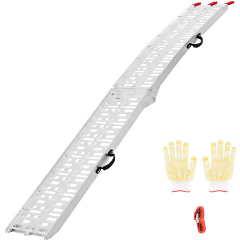 Mophorn Aluminum Ramps, 750 lbs Capacity, 1-Piece Heavy-Duty with Wider ...