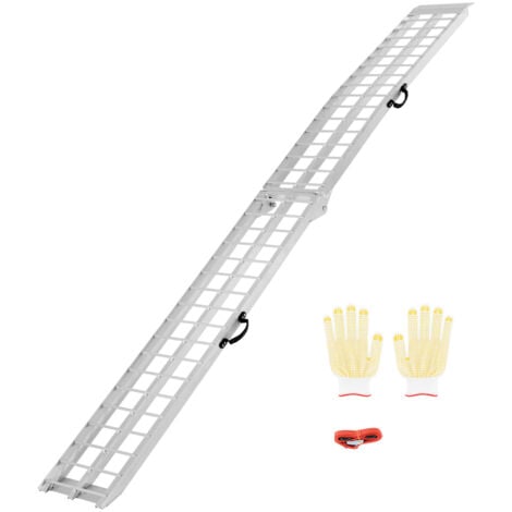 Mophorn Aluminum Ramps, 600 lbs Capacity, 1-Piece Heavy-Duty with Wider ...