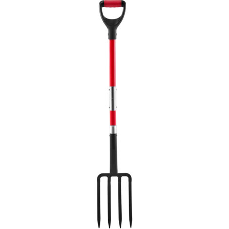 Mophorn 4-Tine Garden Fork with Fiberglass Handle, 45-Inch Heavy-Duty Digging Tool, Y-Grip ...