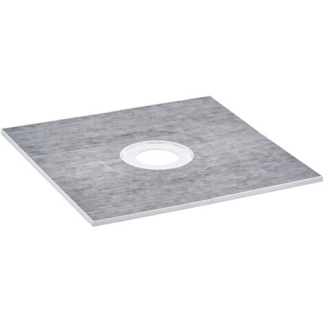 Mophorn Shower Curb Kit, 914x914mm Shower Pan Kit with 160mm Central ...