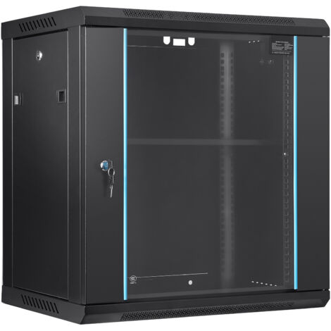 Mophorn 12U Wall Mount Network Server Cabinet, 15.5'' Deep, Server Rack ...