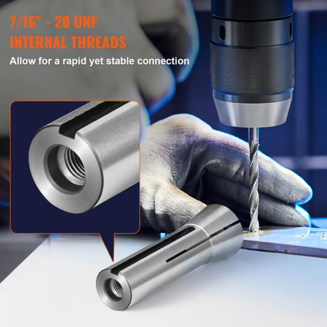 Mophorn 13 pcs Precision R8 Collet Set, 1/8'' - 7/8'', 45 Mill Collet ...