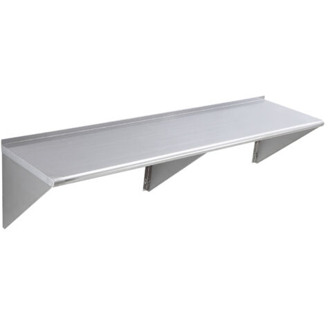 Mophorn 72" x 18" Stainless Steel Wall Mounted Shelf Kitchen Restaurant ...