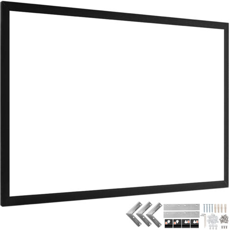 Mophorn 100 Inch Diagonal Projector Screen, 16:9 4K HD, Aluminum Frame ...
