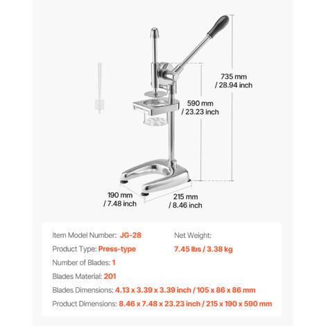 Mophorn Commercial French Fry Cutter, Stainless Steel Potato Strip ...
