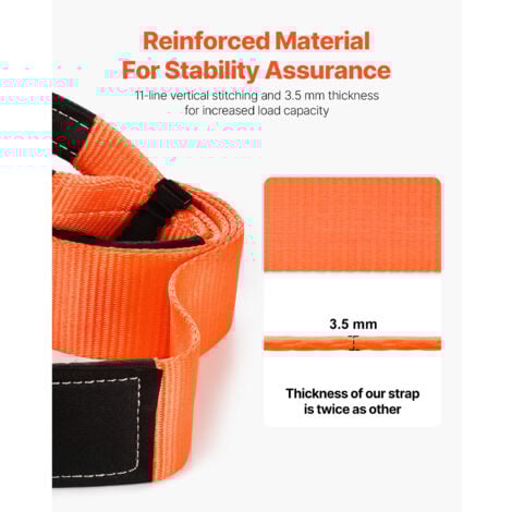 Mophorn Recovery Tow Strap 3 Inches x 8 Feet, 36,000 lbs Break Strength ...