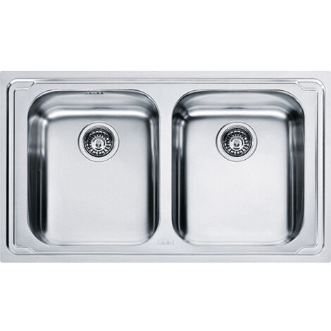 Franke 101.0153.297 lavello da cucina 2 vasche ad incasso 86x50 cm ...