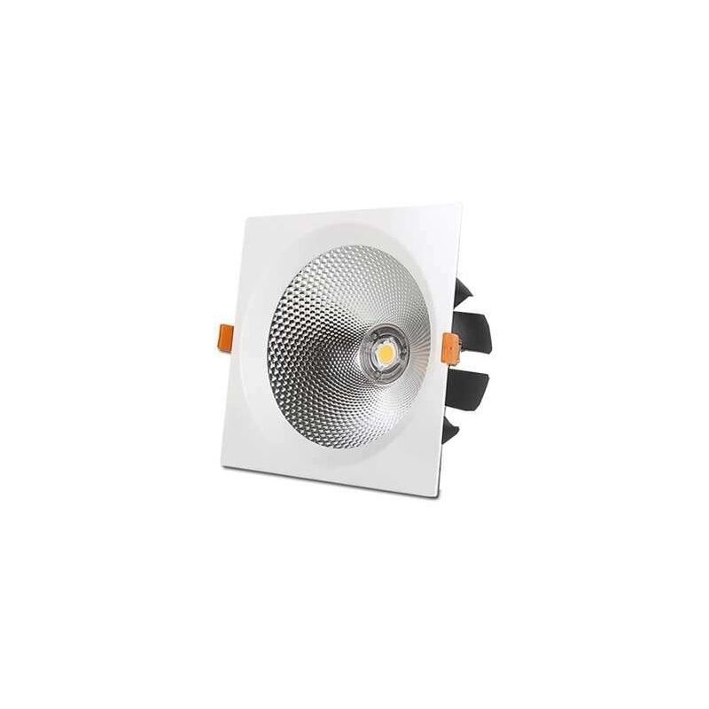 Downlight LED Blanco cuadrado 20W - Blanco natural 4500K