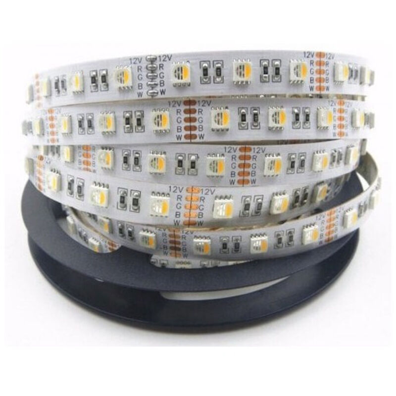 Cinta LED 5050 12V RGB + Neutral blanco 5m IP65 100W
