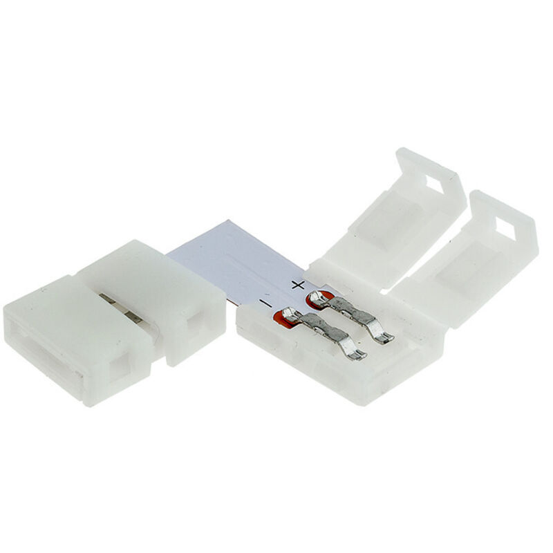 Lote de 100 conectores de esquina para una cinta LED de 8 mm