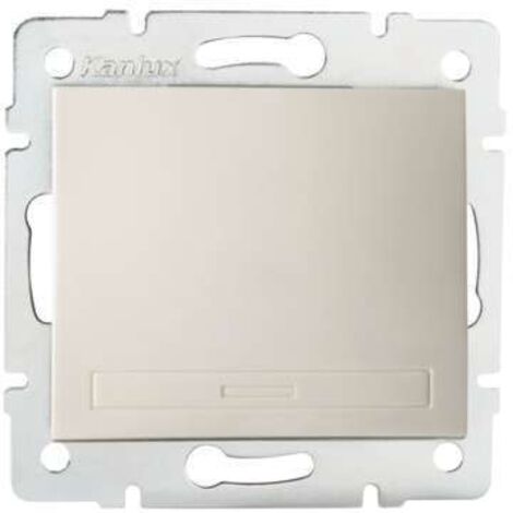 Interruptor empotrado simple DOMO crema