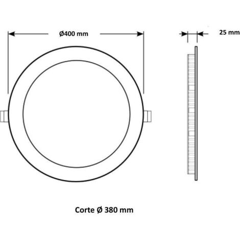 32W Blanco Extra Piso Recesable LED Spot - Blanco caliente 3000K