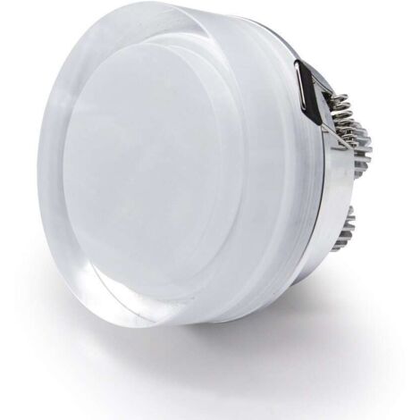 Recesado LED Spot 1W Cristal redondo - Blanco natural 4500K