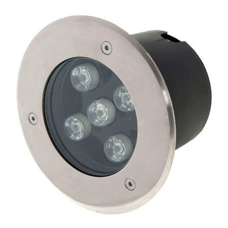 LED Spot Recesado 5W 400lm Ø120mm 18° impermeable IP65 - blanco ...