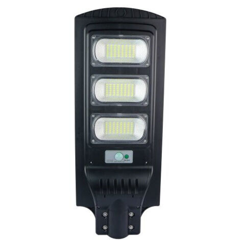 Luz LED solar 15W impermeable IP65 negro