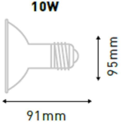 Lámpara LED PAR30 E27 10W equivalente 60W IP65 - Day White 6000K