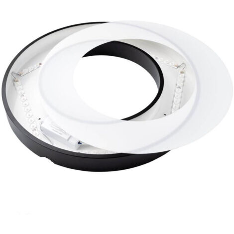36W redondo LED Spot ∅500mm Negro - Blanco caliente 3000K