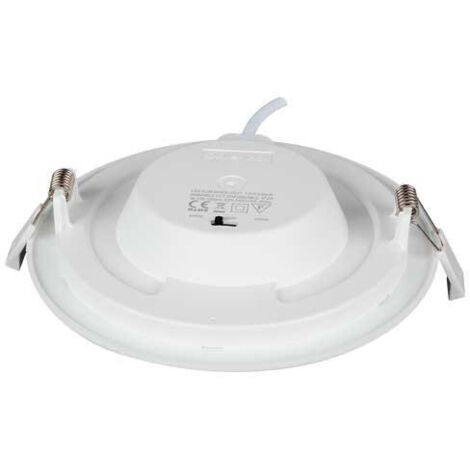 6W Recesado LED Spot IP44 450lm (30W) Redondeado ∅115mm White - CCT White