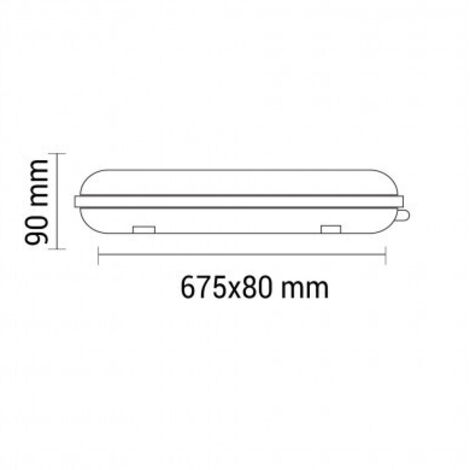 Conector IP65 para tubo LED T8 655mm