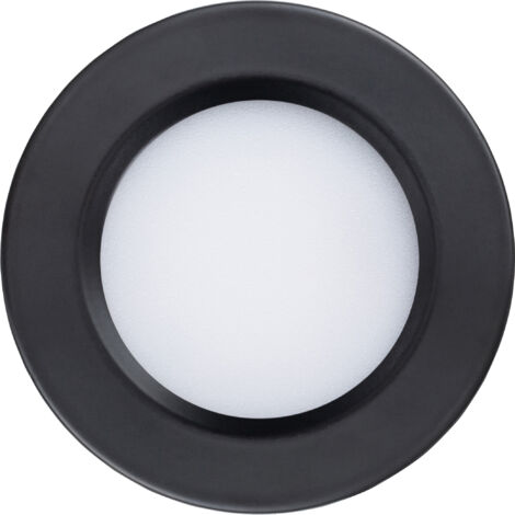 LED Spot Negro 55mm Compacto 3W DC12V Equivalente 25W - Blanco caliente ...