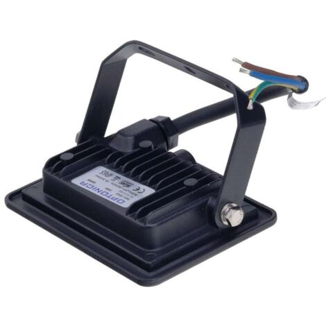 Juego de 5 Focos LED 10W (50W) Negro Impermeable IP65 800lm - Blanco Día 6000K