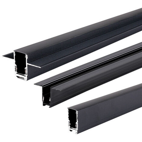 Sistema de riel trifásico integrado R15B - Negro