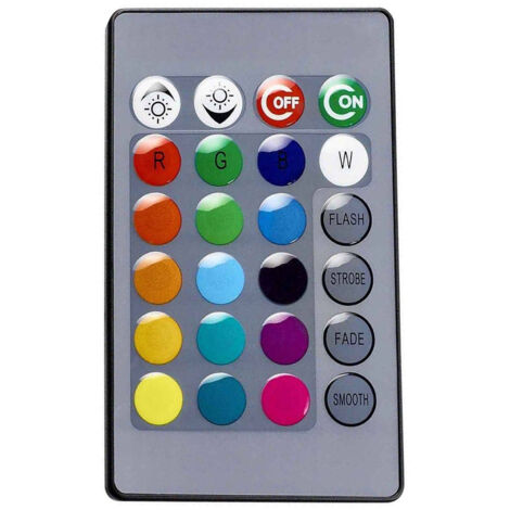 Control remoto infrarrojo RGBW Dimmable 24 Grise botones